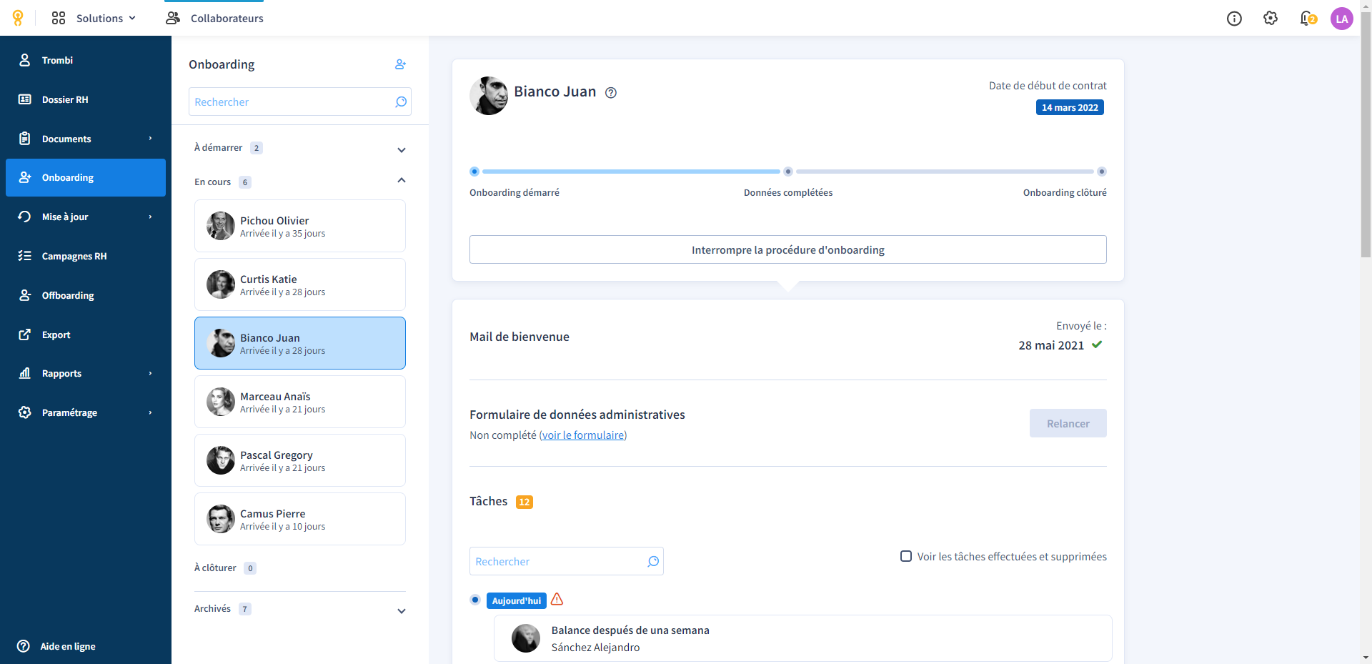The Onboarding module